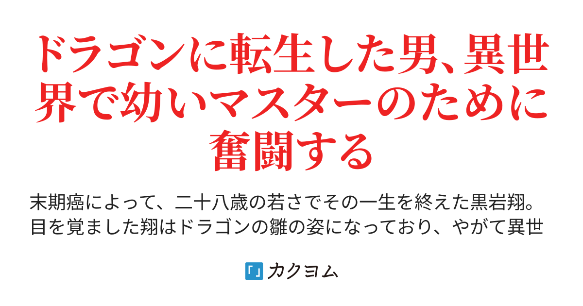 ドラゴンに転生したら少年にテイムされました 〜心優しいマスターの夢を叶えるため、仲間と共に戦います〜（白水廉） カクヨム