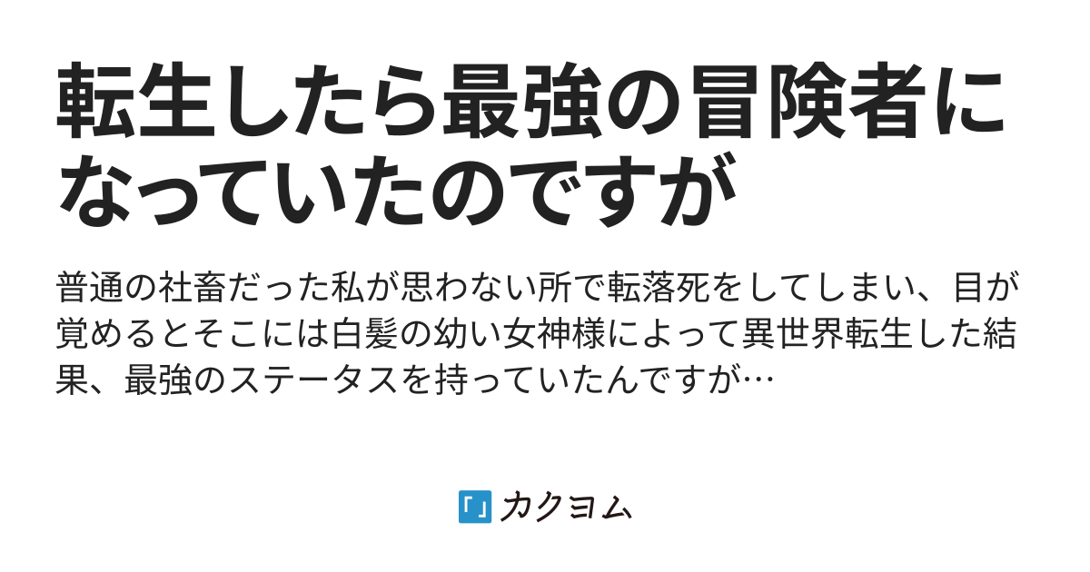 転生したら最強の冒険者になっていたのですが（メイ） カクヨム
