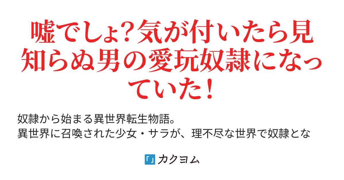 異世界で奴隷になったら溺愛されました。(tsukasa) カクヨム