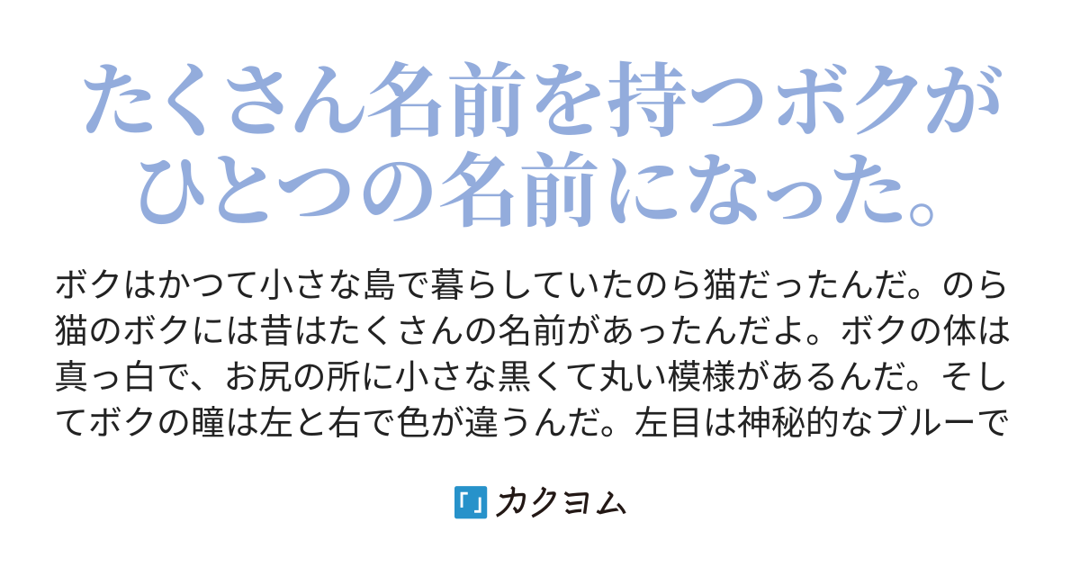 たくさん名前を持つボクー郷愁編ー(綴。) カクヨム