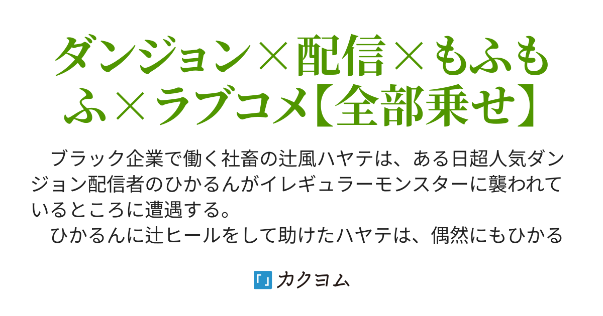辻ヒーラー、謎のもふもふを拾う。社畜俺、ダンジョンから出てきたソレに懐かれたので配信をはじめます。それはそうと、美少女有名配信者を助けた救世主