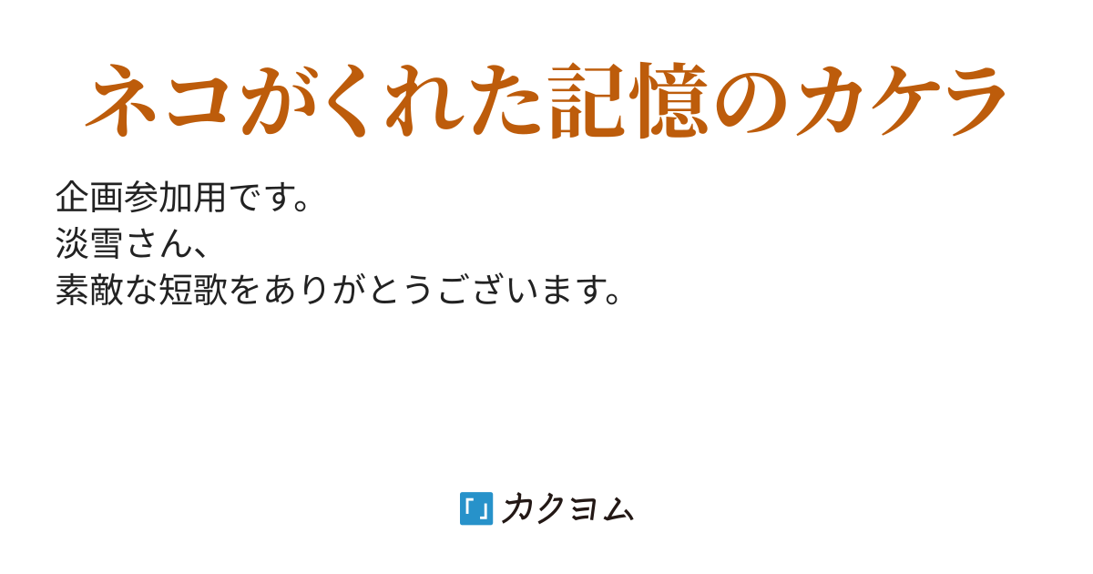 猫と毛布と私の記憶と(海湖水) カクヨム