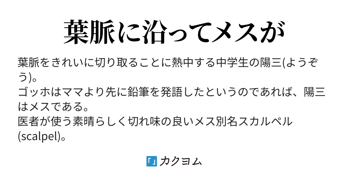キレルメス使い（戸部 アンソン） カクヨム