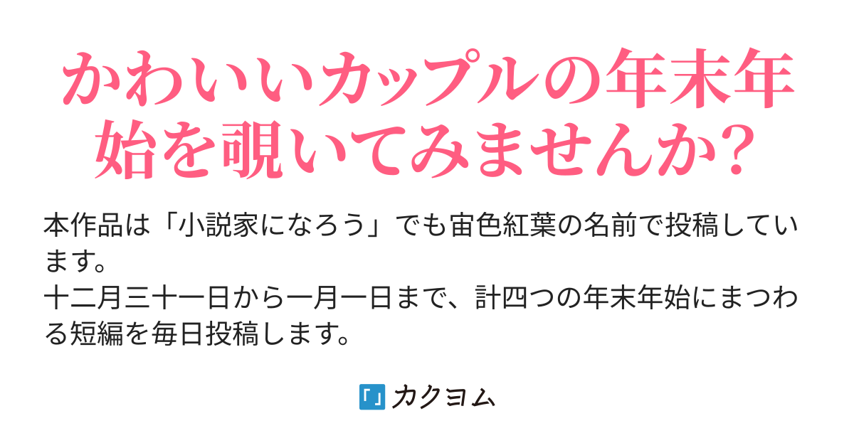 年末年始の穏やかカップル(宙色紅葉(そらいろもみじ) 毎日投稿中) カクヨム
