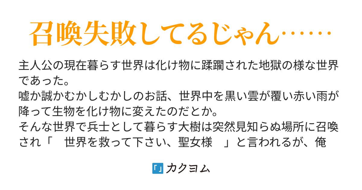 【本編完結】聖女召喚！って俺、男〜しかも兵士なんだけど？（バナナ男さん） カクヨム