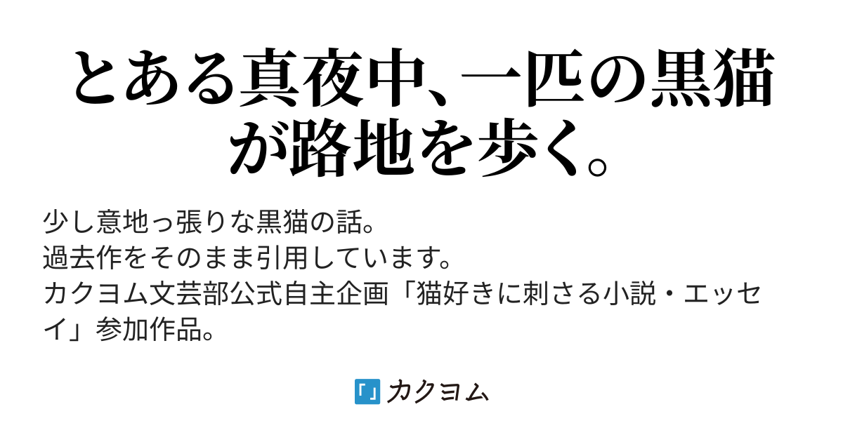 黒猫(早河遼) カクヨム