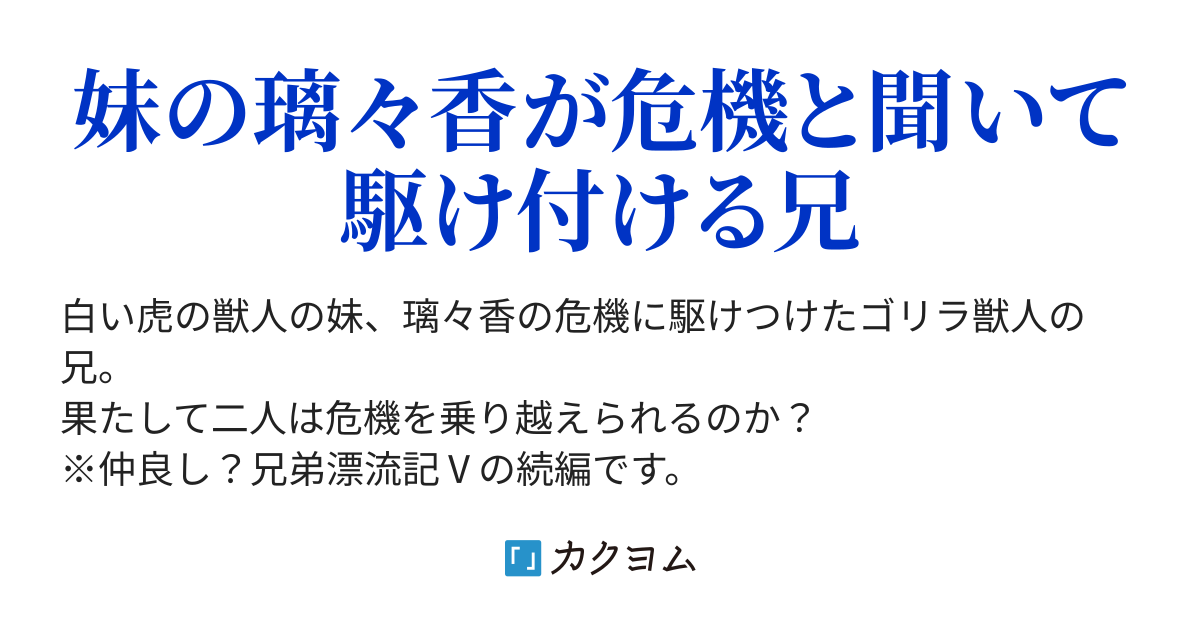 仲良し?兄弟漂流記Ⅵ(舞波風季 まいなみふうき) カクヨム