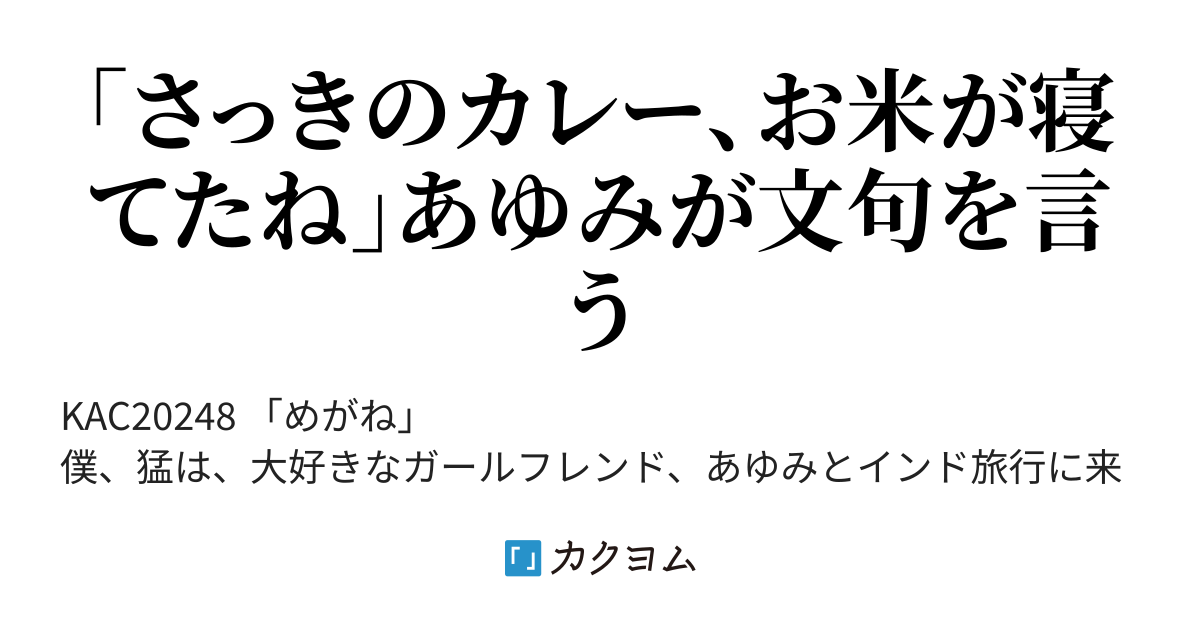 大好きなあゆみとインド旅行 Kac20248(愛田 猛) カクヨム