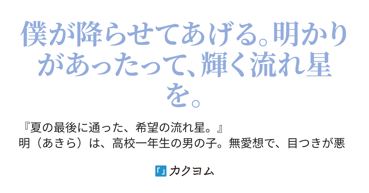流れ星。(竹串シュリンプplec所属) カクヨム