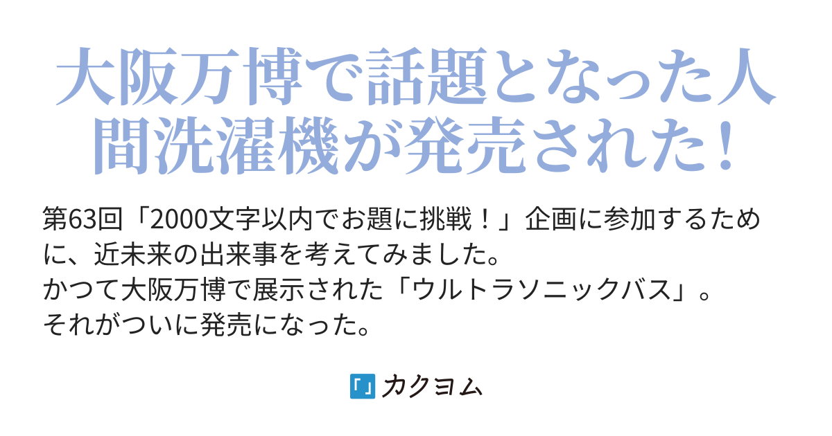 人間洗濯機（ 敷知遠江守） カクヨム