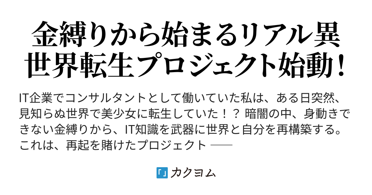 人月心話プロジェクト:剣と魔法の異世界美少女に転生したコンサルタントですが、it知識を使って生き延びて、元の世界に戻ってヒロインを救うとか